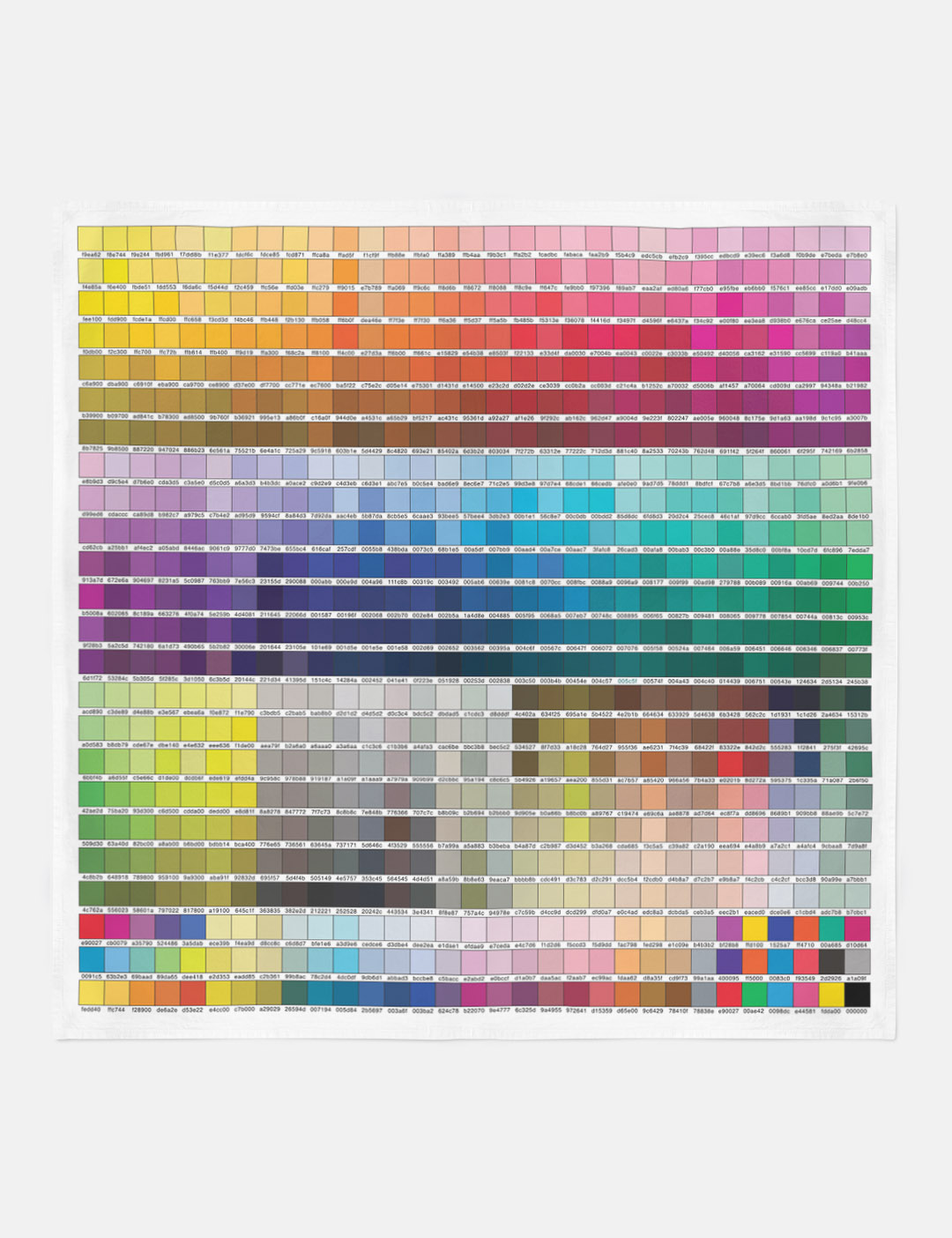 FABX Colour Chart - FABX Studio